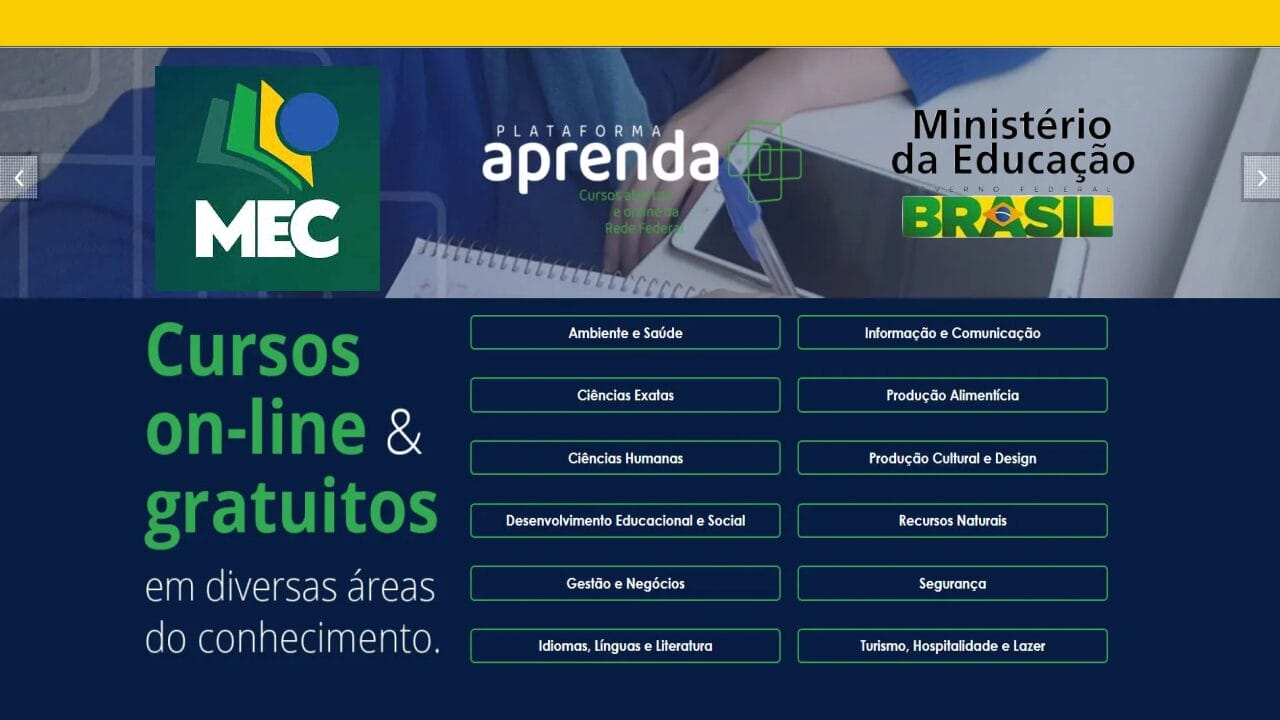 MEC liberou mais de 800 cursos online (EAD) de qualificação ...