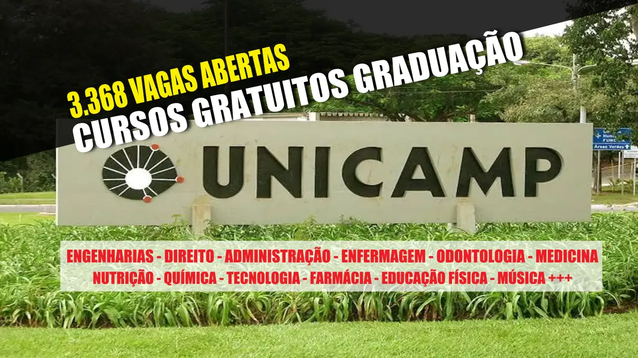 Unicamp oferece mais de 3,3 mill vagas em cursos gratuitos de graduação ...